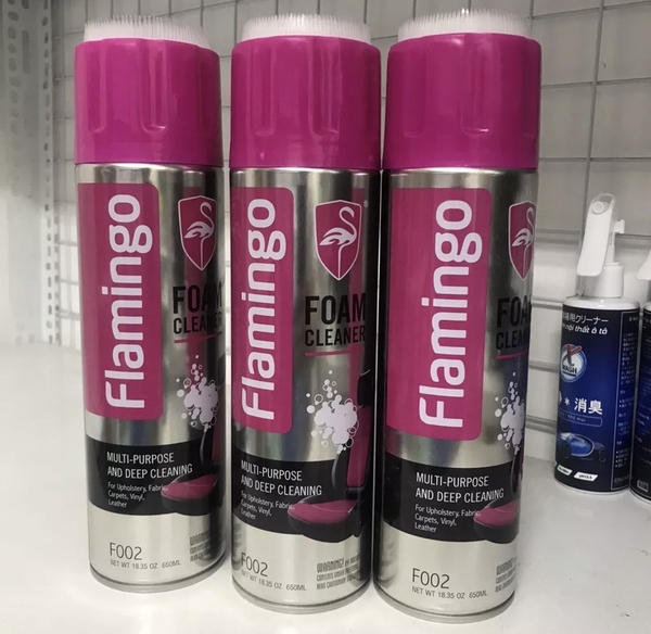 Bình xịt bọt Vệ Sinh Ghế Xe Ô Tô Chính Hãng Flamingo F002
