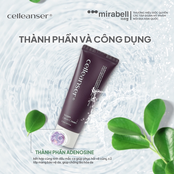Kem dưỡng da Celleanser Vegan Clean Cream