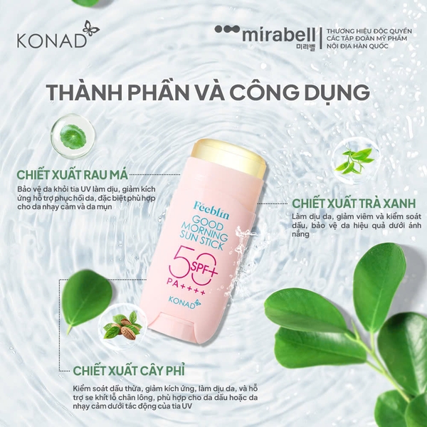 Sáp chống nắng Feeblin Good Morning Sun Stick
