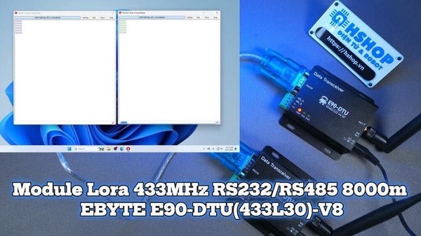 Module Lora 433MHz RS232/RS485 8000m EBYTE E90-DTU(433L30)-V8