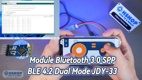 Module Bluetooth 3.0 SPP / BLE 4.2 Dual Mode JDY-33 (HC-05 / HC-06 Com