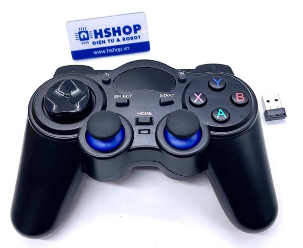 Tay điều khiển USB 2.4G Wireless Joystick gamepad for Raspberry Pi