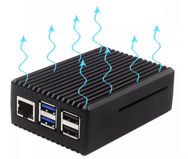 Vỏ Nhôm Nguyên Khối Raspberry Pi 5 Aluminum Heatsink Case (Passive ...