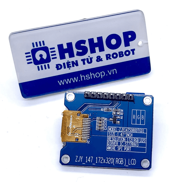 Màn hình LCD TFT IPS 1.47 Inch Rounded Corners ST7789V3 SPI Interface