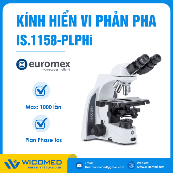 Kính Hiển Vi Phản Pha 1000 Lần Euromex IS.1158-PLPHi | WICOMED - Thiết ...