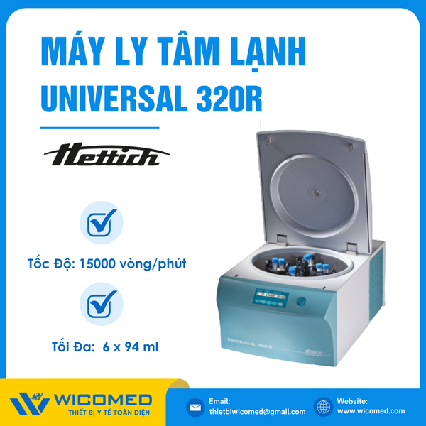 Máy Ly Tâm Lạnh 15000 Vòng/Phút Hettich Universal 320R | WICOMED ...