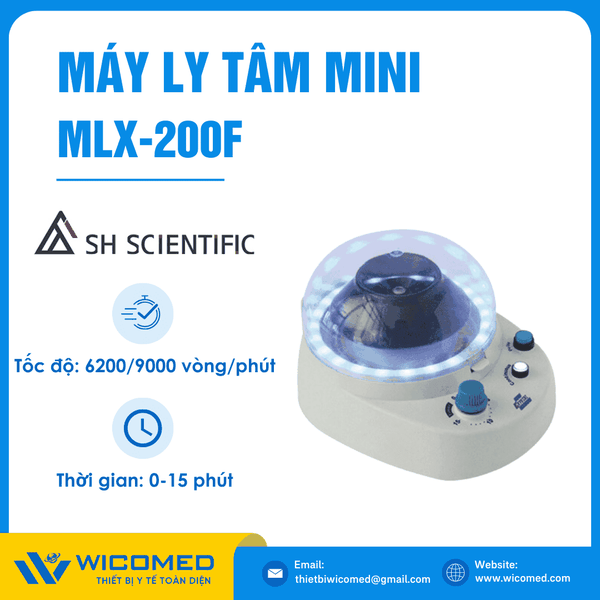 Máy Ly Tâm Mini 6000-9200 Vòng/Phút SH Scientific MLX-200F | WICOMED ...