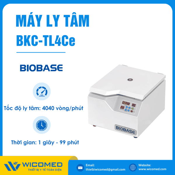 Máy Ly Tâm Rửa Hồng Cầu 4040 Vòng/Phút Biobase BKC-TL4Ce | WICOMED ...