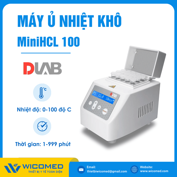 Máy Ủ Nhiệt Khô Mini Dlab MiniHCL 100 | WICOMED - Thiết Bị Y Tế Toàn Diện