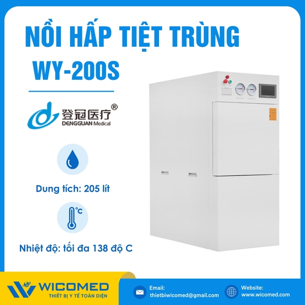 Nồi Hấp Tiệt Trùng Dengguan WY-200S | 205 Lít | WICOMED - Thiết Bị Y Tế ...