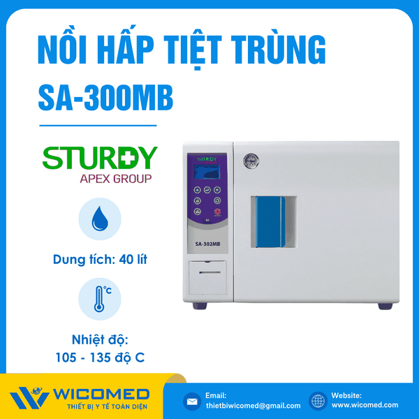 Nồi Hấp Tiệt Trùng Sấy Chân Không Máy In Sturdy SA-300MB | WICOMED ...