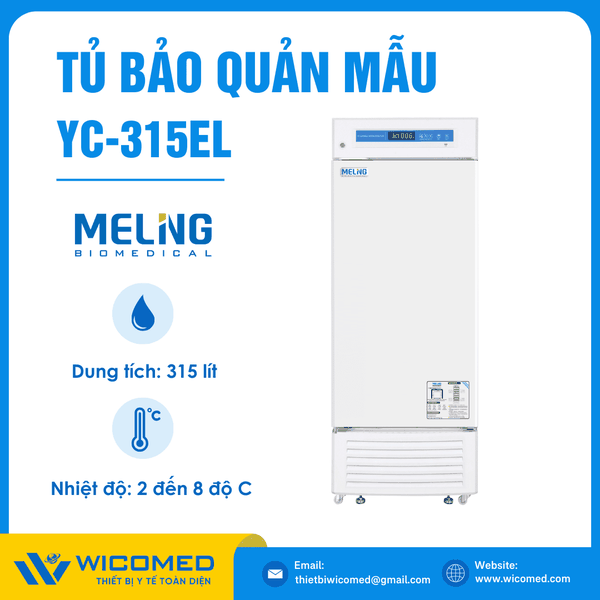 Tủ Bảo Quản Dược - Vacxin 2-8 độ C 315 Lít Meling YC-315EL | WICOMED ...