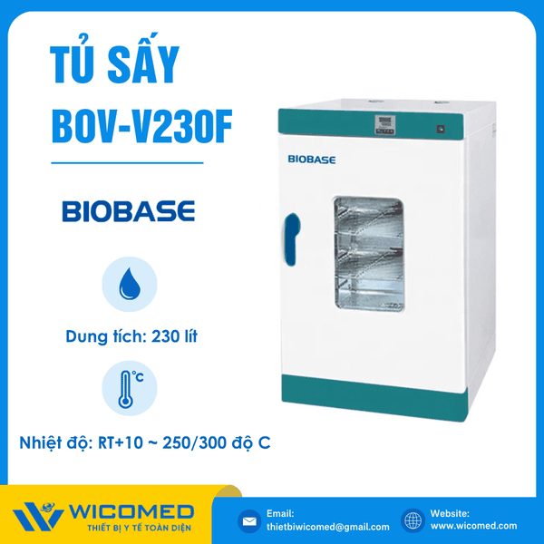 Tủ Sấy Đối Lưu Cưỡng Bức 230 Lít Biobase BOV-V230F | WICOMED - Thiết Bị ...