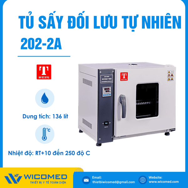Tủ Sấy Đối Lưu Tự Nhiên 136 Lít Taisie 202-2A | WICOMED - Thiết Bị Y Tế ...