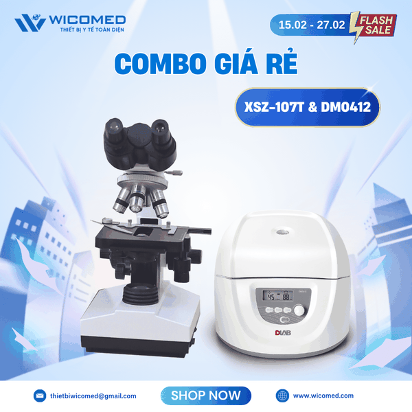 Combo Kính Hiển Vi XSZ-107T Và Máy Ly Tâm DM0412 (A12-10P) | Hơn 12Tr ...
