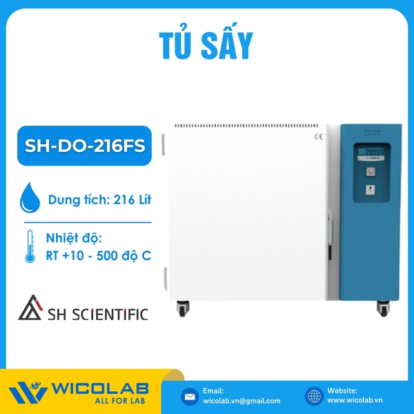 Tủ Sấy Nhiệt Độ Cao 500 Độ C SH Scientific Hàn Quốc SH-DO-216FS | 216L ...
