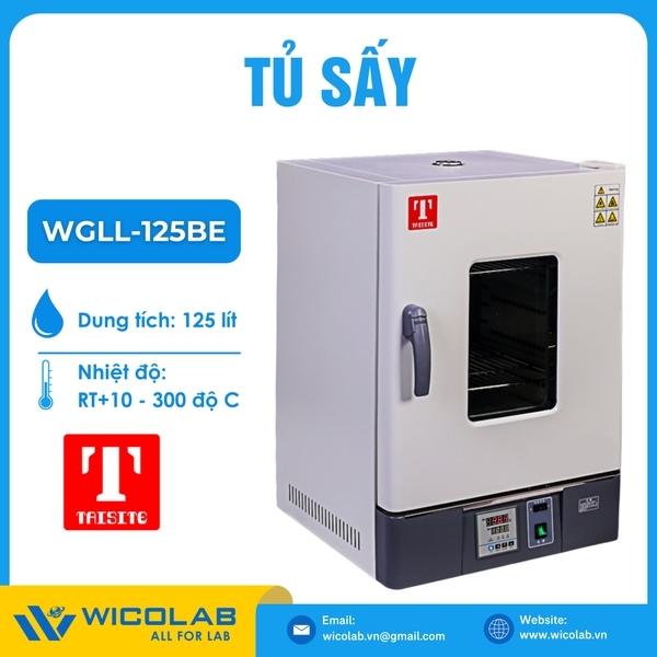 Tủ sấy đối lưu cưỡng bức 125 lít Trung Quốc WGLL-125BE (Màn hình LCD ...