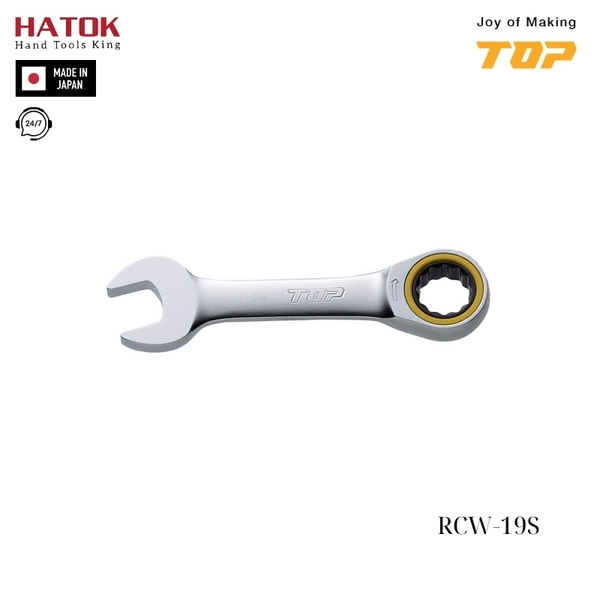 Cờ lê tự động ngắn TOP KOGYO RCW-19S Nhật Bản