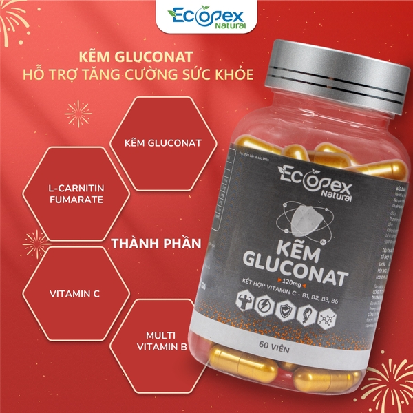 Viên Uống Bổ Sung Kẽm Gluconat Giúp Tăng Cường Sức Khỏe Nam Giới