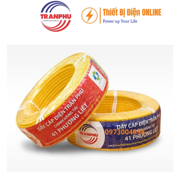 Dây điện đôi ovan Cu/PVC/PVC 2x2,5 mm2 Trần phú VCmd