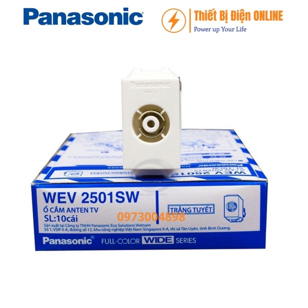 Ổ cắm Tivi Panasonic WEV2501SW Wide