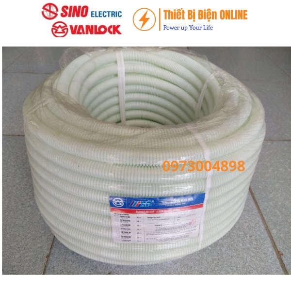 Ống ruột gà đàn hồi PVC D20 SP SINO SP9020CM Flexible CONDUIT luồn dây