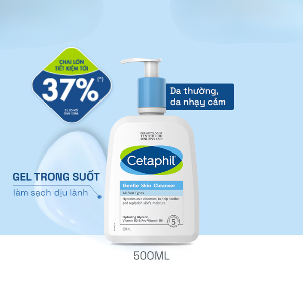 Sữa Rửa Mặt Cetaphil Gentle Skin Cleanse Dịu Nhẹ Cho Da Nhạy Cảm- Da Dầu