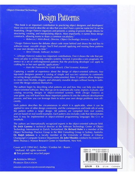 Design Patterns: Elements of Reusable Object-Oriented Software