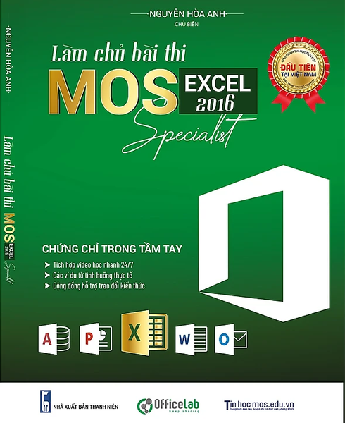 Làm chủ bài thi MOS Excel 2016 (Bản cứng)