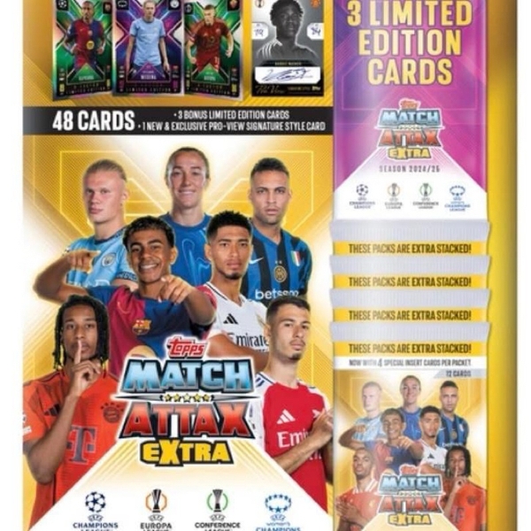 Gói thẻ bóng đá Mega Multipack Topps Match Attax Extra 2024/2025