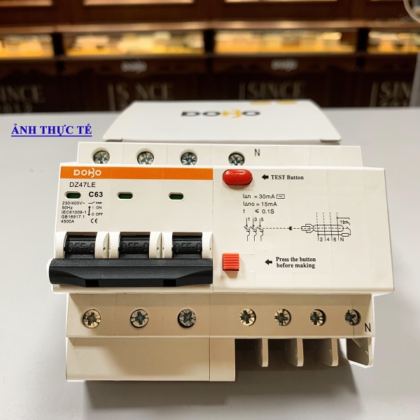 [RCBO 3P 20A] Cầu Dao Chống Giật RCBO 3 Pha 380V 20A RCBO DOBO KOREA ...