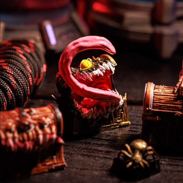 Mimic Treasure Chest Monster Artisan Keycap Breakwooden