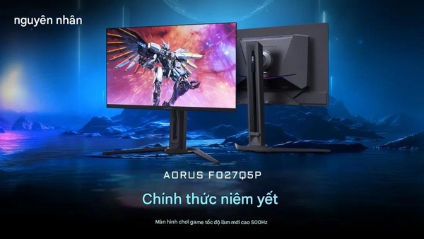 AORUS FO27Q5P – Màn hình QD-OLED 2K @ 500 Hz đầu tiên cho game thủ FPS