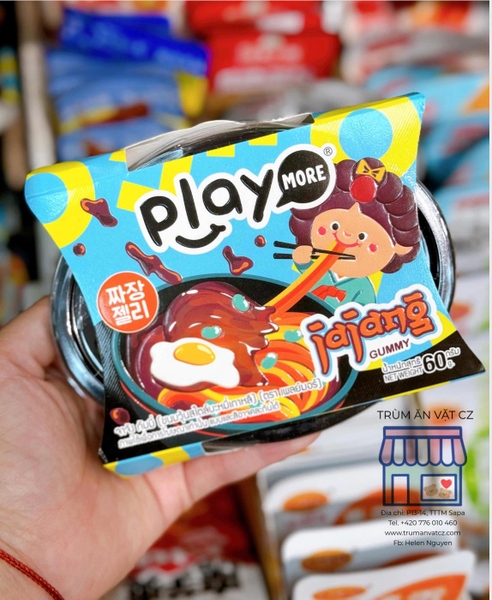 PLAYMORE GUMMY NOODLES MIXED JAJANG BOX 60G