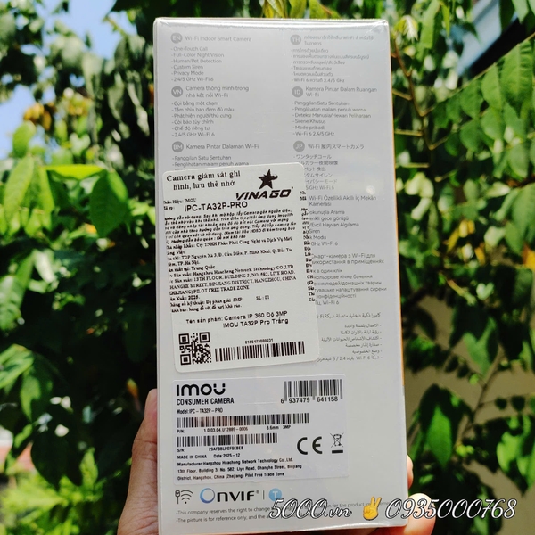 IMOU T-A32 PRO 3MP (Phiên bản A32 giọt nước, từ nhà VNG: Có LAN )