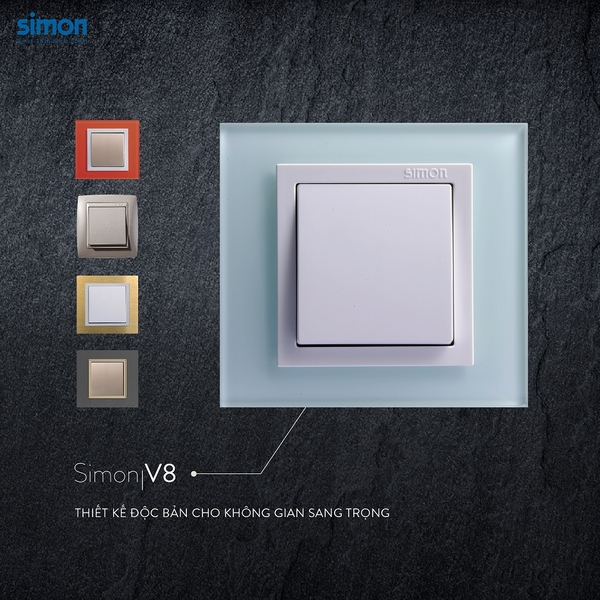 Bảng giá công tắc ổ cắm thiết bị điện SIMON Series V8 mới nhất 2025