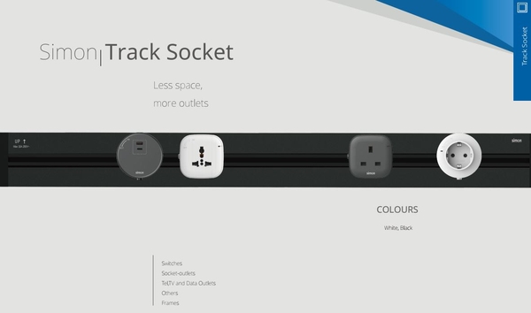 Ổ Cắm thanh ray Track Socket Simon Tây Ban Nha: Giải Pháp Tiện Lợi Cho ...