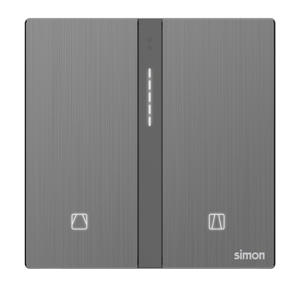 Module công tắc rèm cửa đơn Simon M7 Smart 66E8013-2B Màu xám