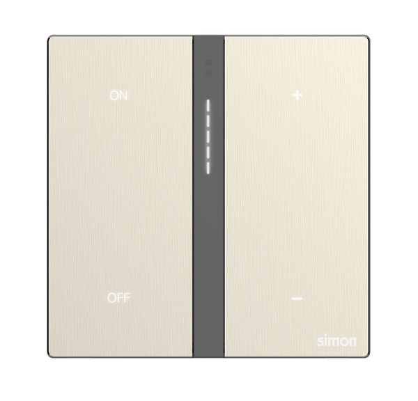 Module công tắc Dimmer đèn đơn Simon M7 Smart (Metal Gold) 66E8015MTY ...