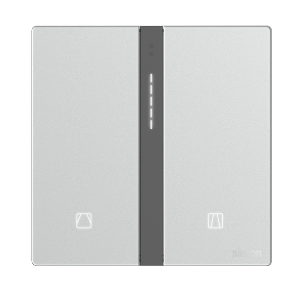 Module công tắc rèm cửa đơn Simon M7 Smart màu Bạc 66E8013GTY-4E