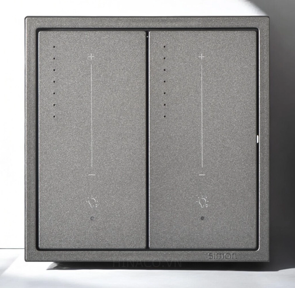 Module Công tắc dimer đôi có đèn LED Simon I7 Smart 70E849TY màu Trắng