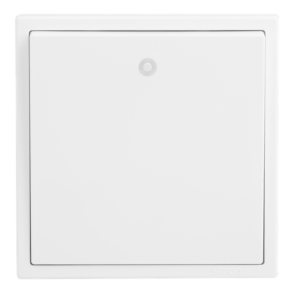 Công tắc đơn 1 chiều có đèn LED màu trắng simon I7 701013 lắp đế vuông