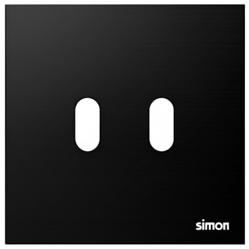 Khung viền đơn Twin Oval Simon S20 820812-22 Màu Black (Đen)