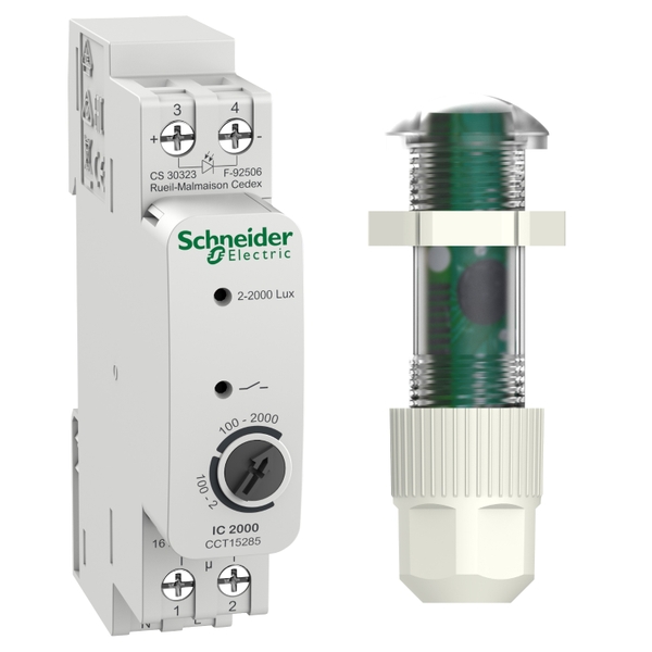 Cảm Biến Độ Sáng 2–2000Lux Gắn Tủ Điện Tải 16A Schneider CCT15285 ...