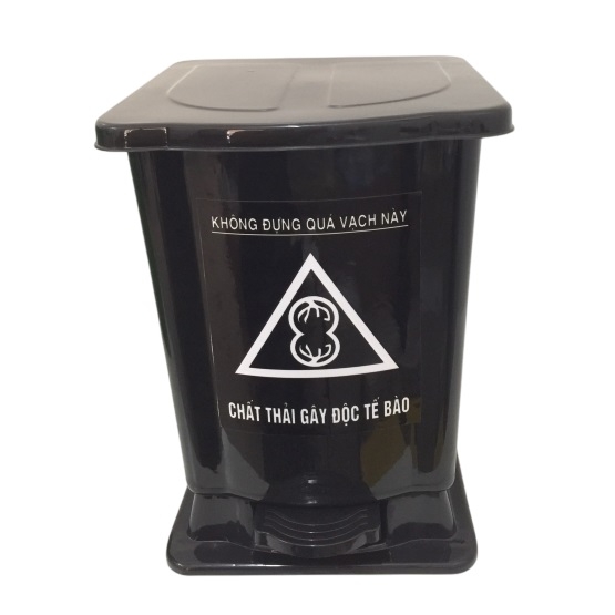 Thùng rác y tế 15L màu đen | Bán thùng đựng rác, thùng rác inox, thùng ...