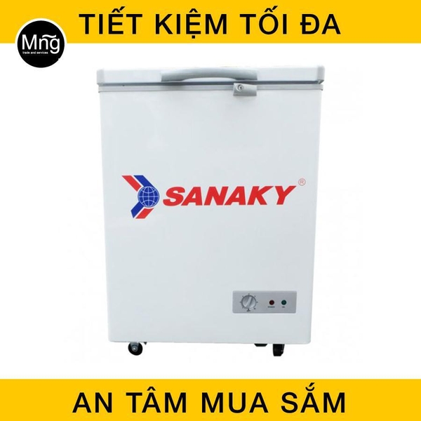 Tủ đông Sanaky VH 1599HY 100 lít chính hãng, giá rẻ nhất thị trường