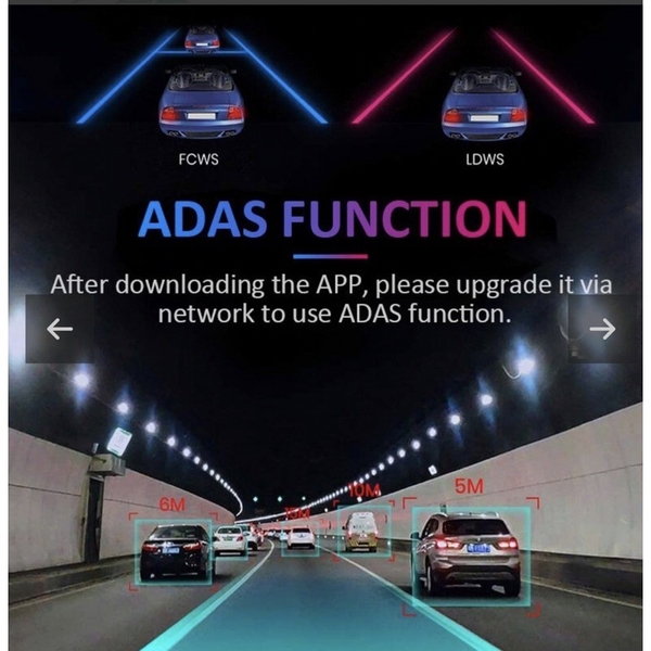 Camera hành trình ô tô U6 có ADAS, GPS,cảnh báo va chạm