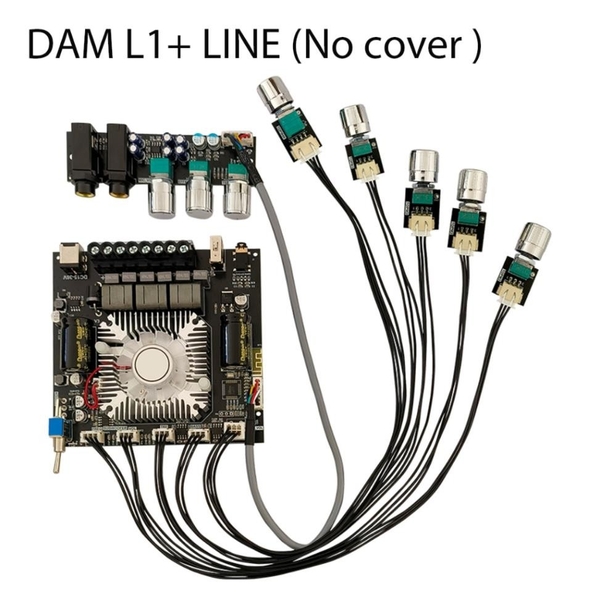 ZK DAM L1 220W*2+350W Bộ khuếch đại Micro DC15-36v