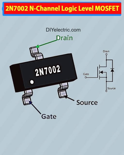 2n7002 N chanal logic level mosfet