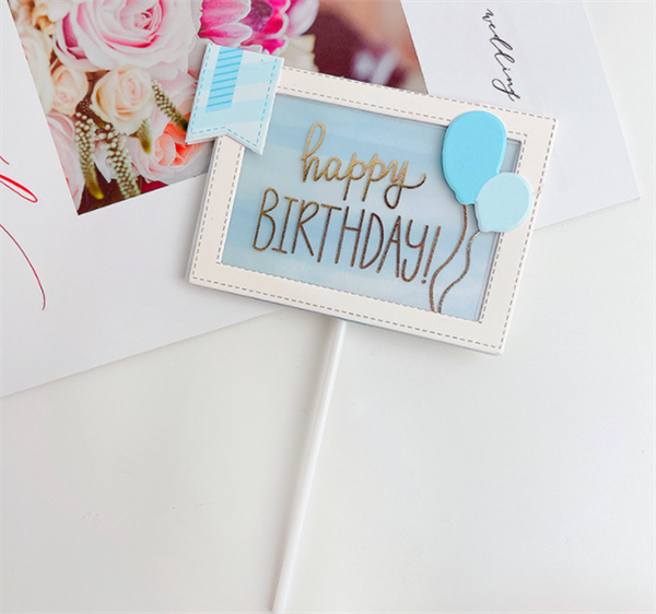 Biển hiệu HPBD Chữ nhật bóng XANH